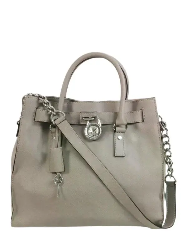 Michael Kors Hamilton Chain Tote Bag - Grey