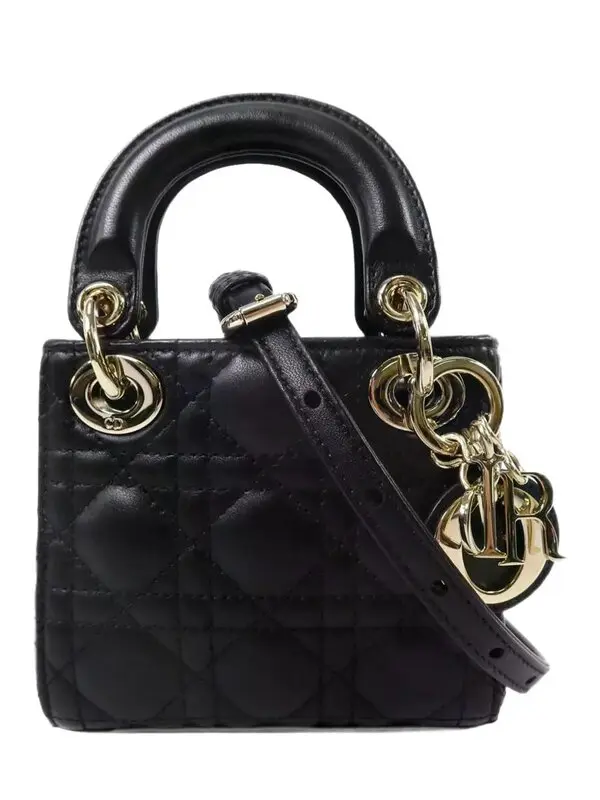 Dior Lady Quilted Mini Bag - Black