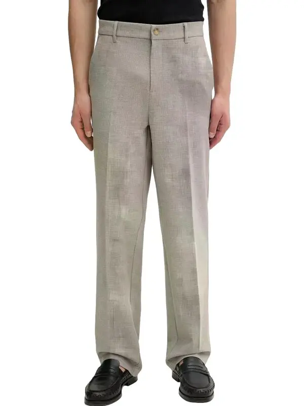 LES DEUX Tailored Check Trousers - Neutrals