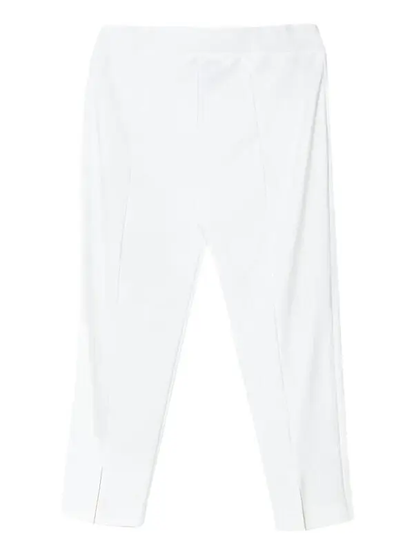 Joseph Ribkoff Pressed-crease Rear-slit Trousers - White