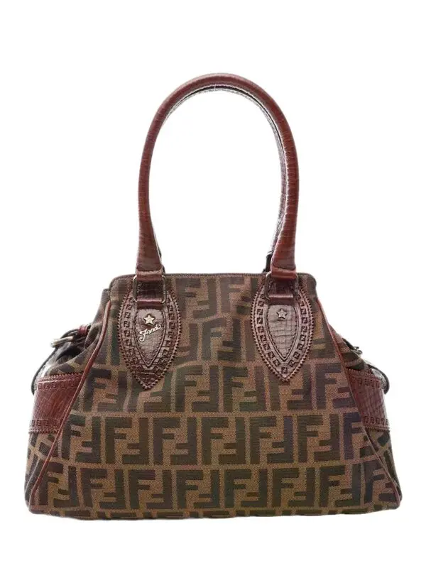 Fendi 2000s Zucca Canvas Tote Bag - Brown