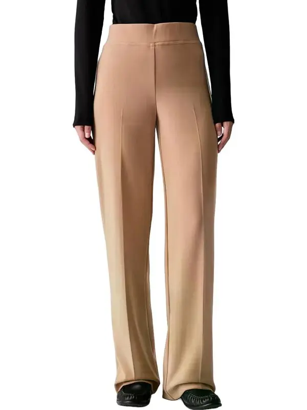 Joseph Ribkoff Pressed-crease Straight-leg Trousers - Neutrals