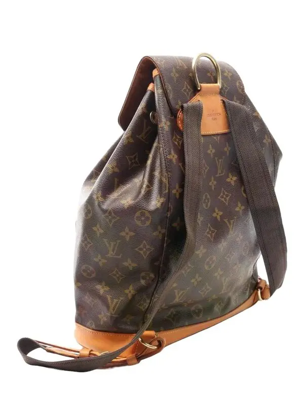 LOUIS VUITTON 1995 Montsouris Gm Monogram Backpack - Brown