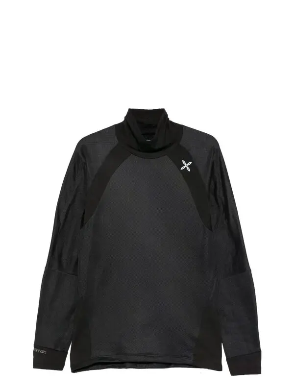 MONTURA High-neck Logo-print Sweatshirt - Black