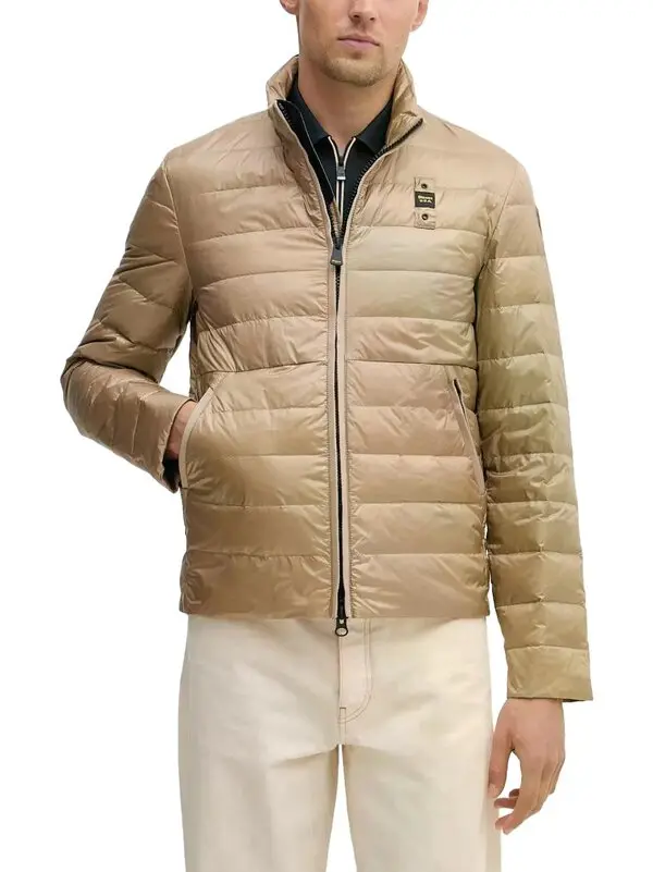 BLAUER. Austin Quilted Jacket With Zip Fastening - Brown