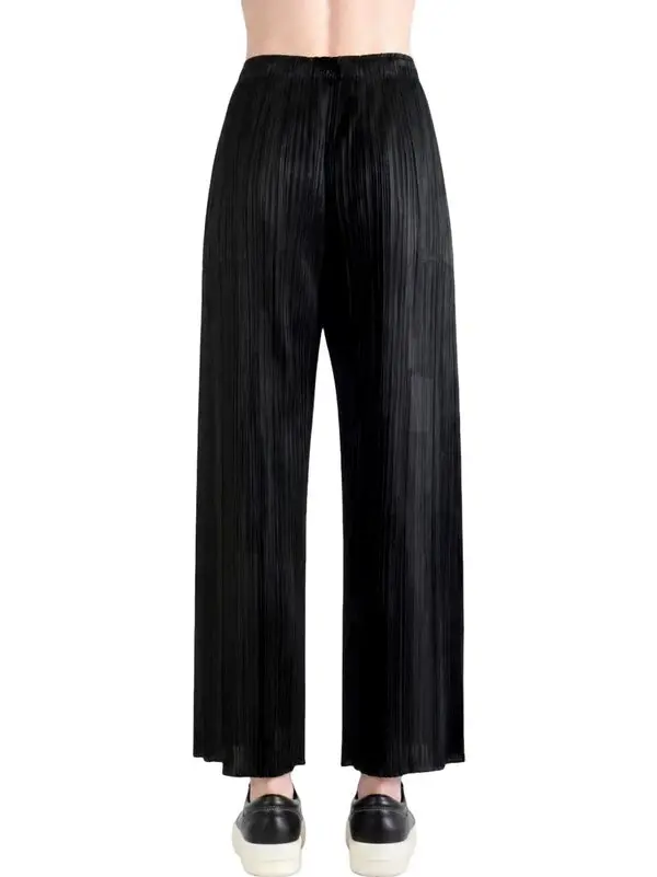 Issey Miyake Monthly Colors July Pleated Wide-leg Trousers - Black