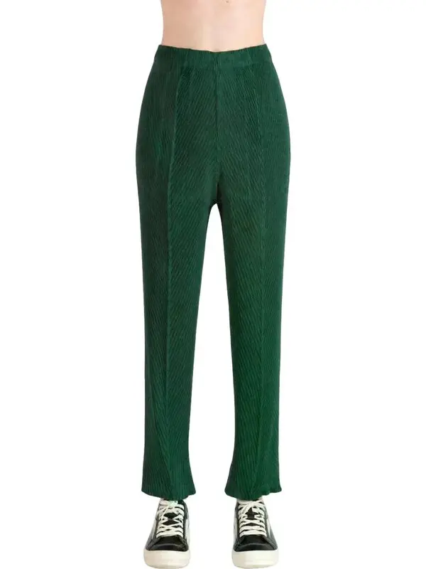 Issey Miyake Pleated Trousers - Green