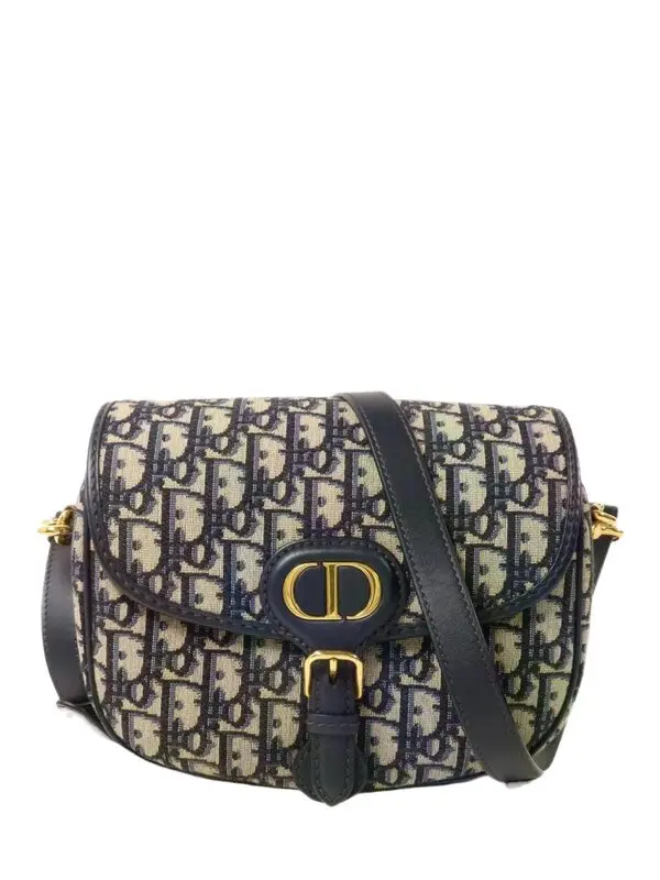 Dior Bobby Oblique Canvas Cross Body Bag - Blue