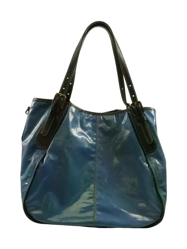 TOD'S Logo-plaque Tote Bag - Blue