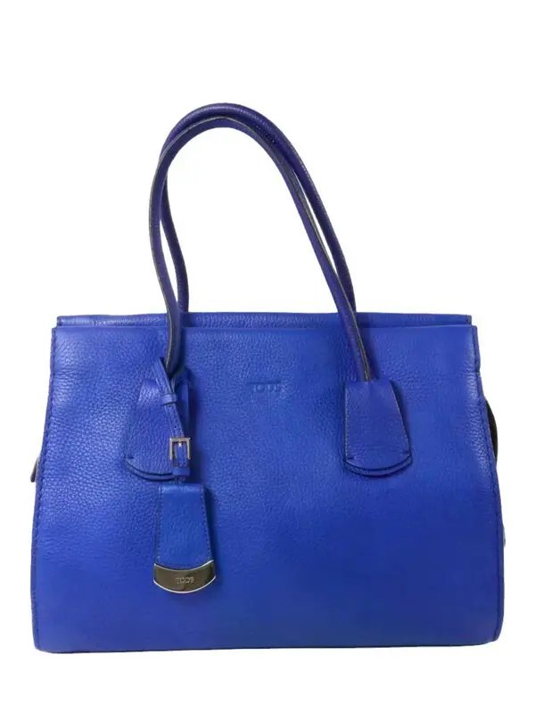 TOD'S Grained Tote Bag - Blue