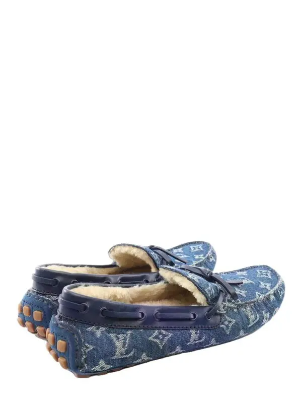 LOUIS VUITTON Monogram Denim Loafers - Blue