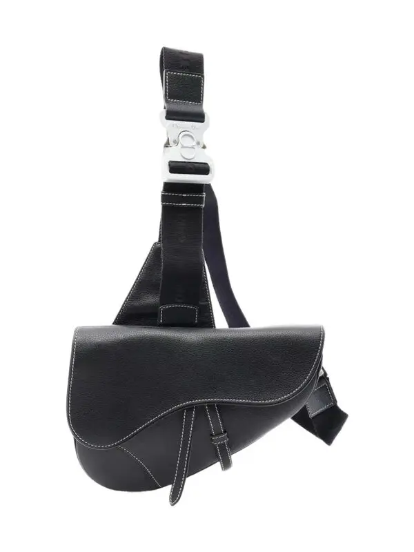 Dior 2010s Saddle Shoulder Bag - Black