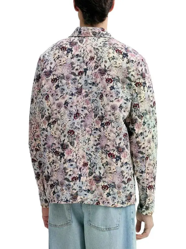 LES DEUX Hugh Floral-print Jacket - Neutrals