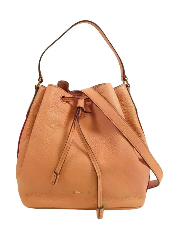 Bally Drawstring Bucket Bag - Orange