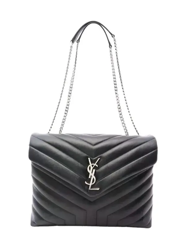 Saint Laurent 2010s Medium Lulu Shoulder Bag - Black