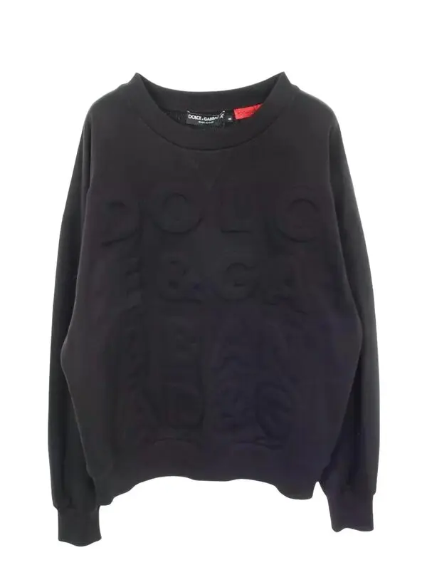 Dolce & Gabbana Dg Millennials Embossed Sweatshirt - Black
