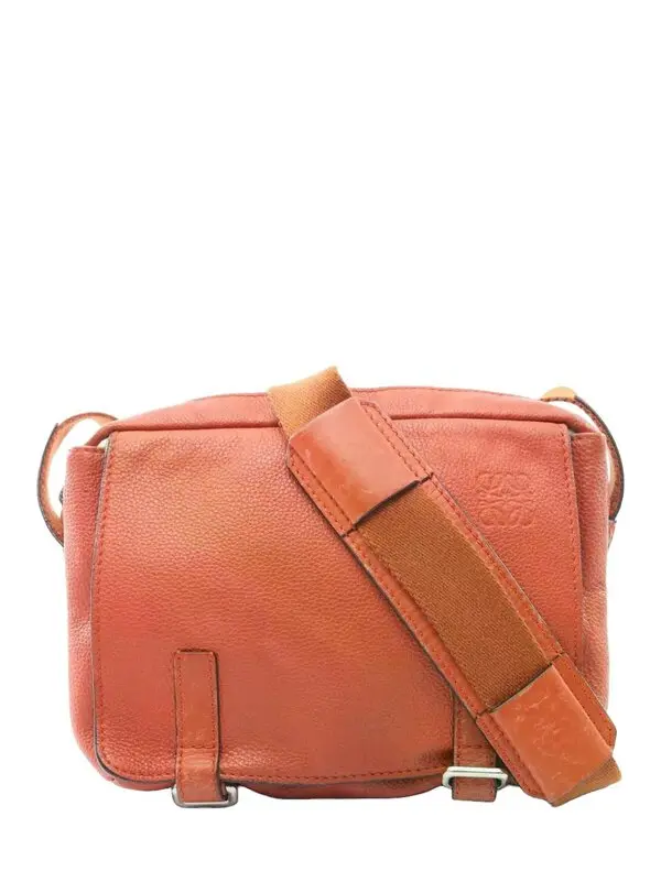 Loewe 2000s Military Messenger Shoulder Bag - Orange