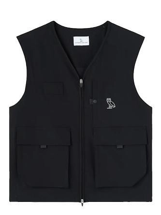 OVO Golf Stretch Nylon Vest - Black