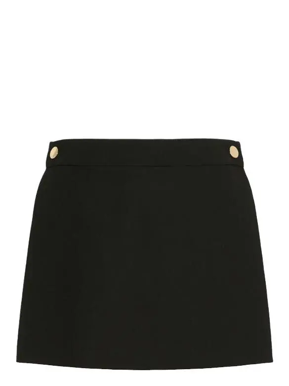 Max Mara Stretch Viscose Shorts With Panel Detail - Black