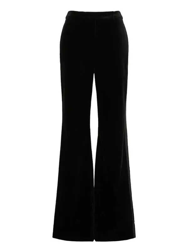 Max Mara Velvet Tuxedo Trousers - Black