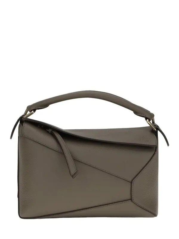 Loewe Small Grained Leather Puzzle Handbag - Grey