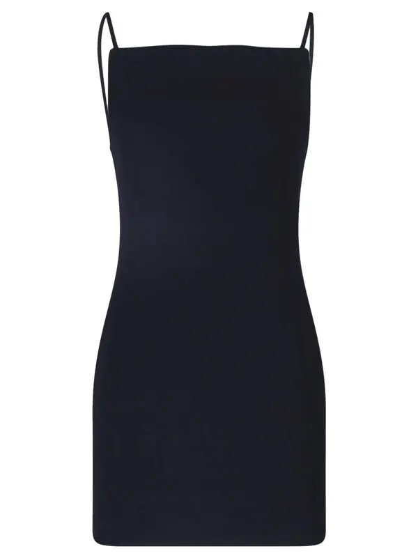 Givenchy Viscose Mini Dress With Square Neckline - Black