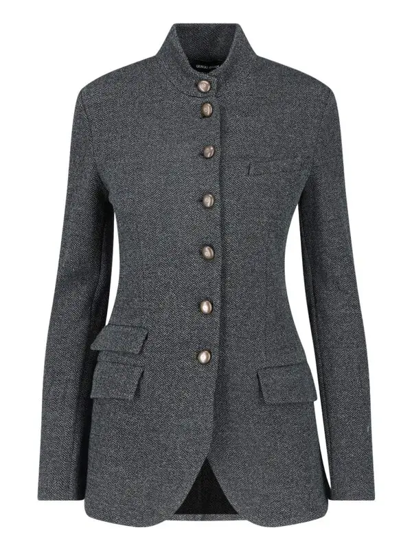 Giorgio Armani Button Jacket "new Normal - Green
