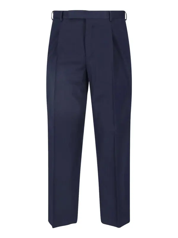 PT TORINO Virgin Wool Blend Trousers - Blue