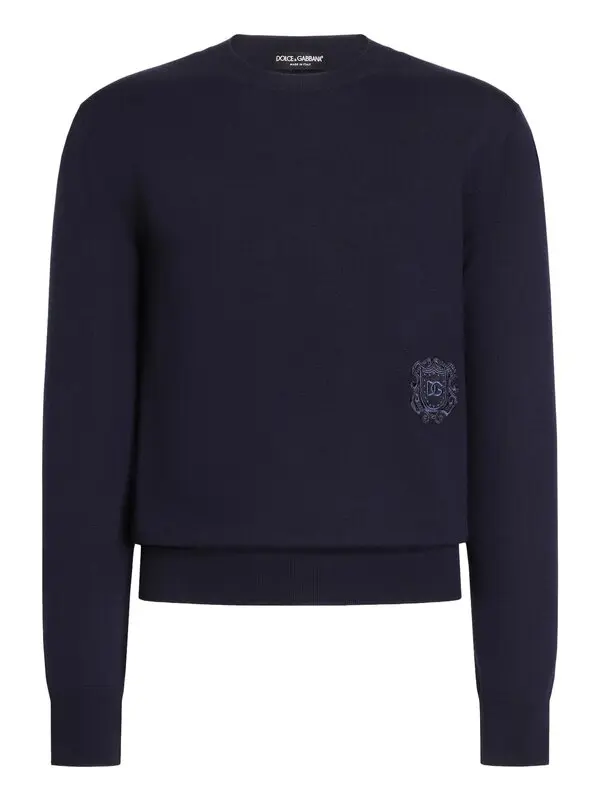 Dolce & Gabbana Virgin Wool Pullover - Blue