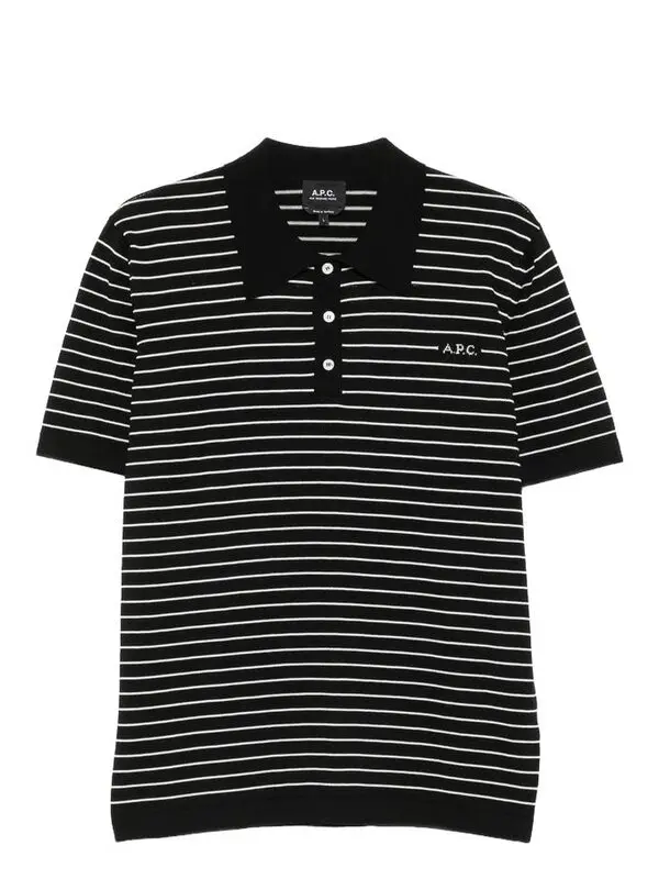 A.p.c. Polo Shirts - Black
