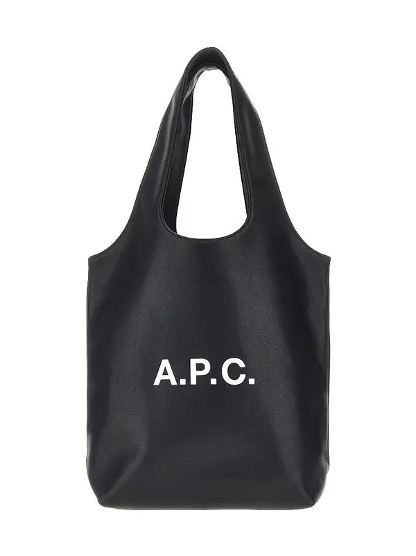 A.p.c. Ninon Small' Faux Leather Tote Bag - Black