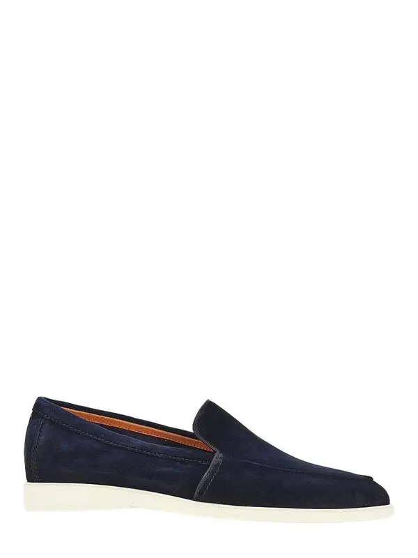Santoni Malibu Suede Loafers - Blue