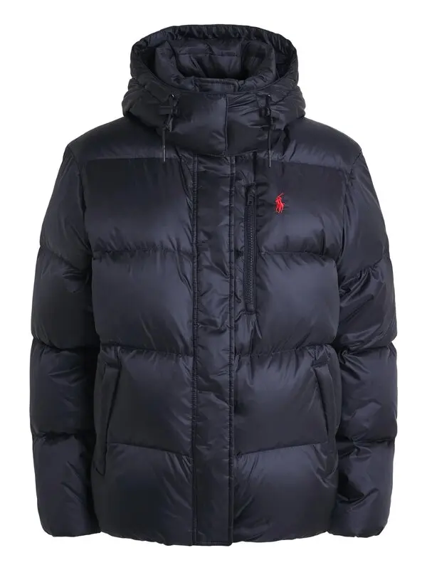Polo Ralph Lauren Padded Puffer Jacket With Embroidered Logo - Navy