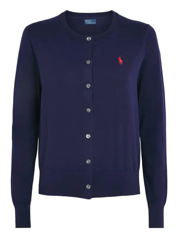 Polo Ralph Lauren Cotton-blend Cardigan - Navy