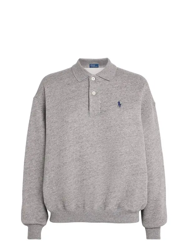 Polo Ralph Lauren Fleece Polo Sweatshirt - Grey