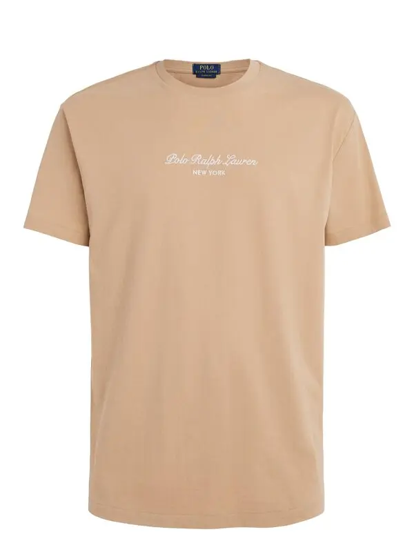 Polo Ralph Lauren Cotton Embroidered Logo T-shirt - Brown