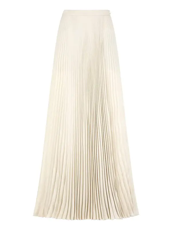 TOM FORD Pleated Wrap Maxi Skirt - Yellow