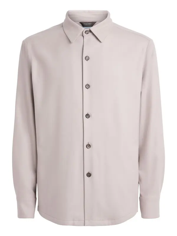 Colombo Wool-blend Overshirt - Beige