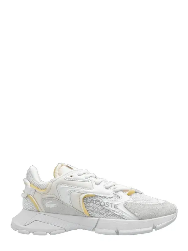 Lacoste Round Toe Lace-up Sneakers - White