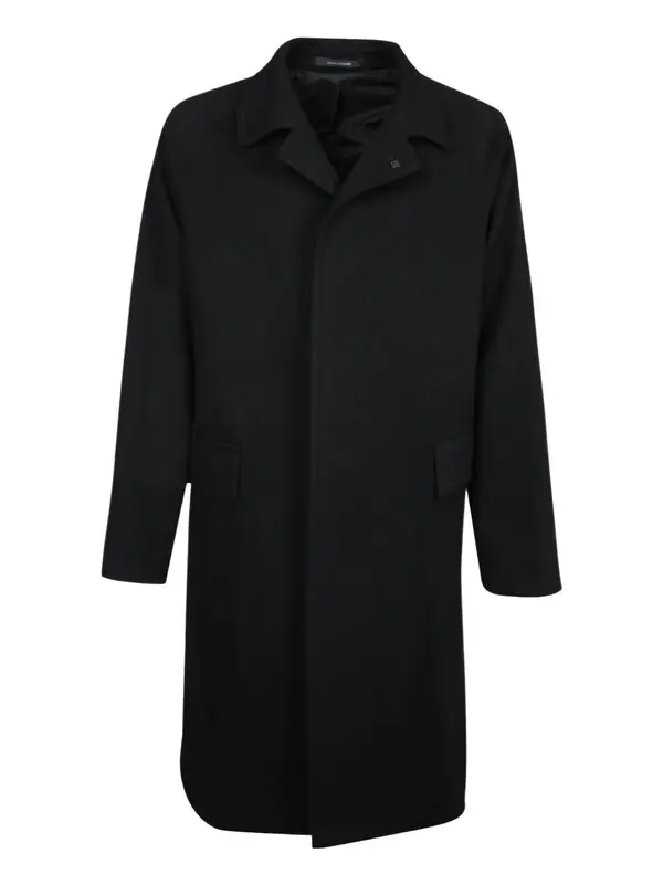 Tagliatore Lloyds Raglan Coat - Black