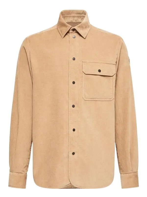 Moncler Corduroy Shirt - Nude