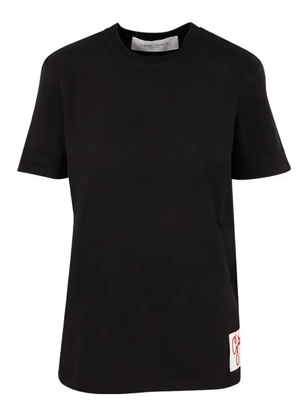 GOLDEN GOOSE Logo Patch T-shirt - Black
