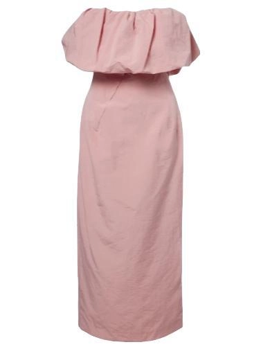 Magda Butrym Off-shoulder Ruffled Midi Dress - Pink