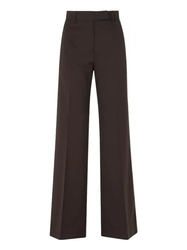 Seventy Tailored Wide-leg Trousers - Brown