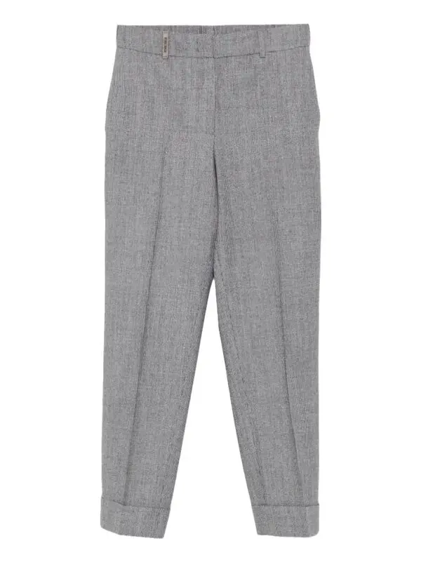 Peserico Concealed Closure Tailored Trousers - Grey