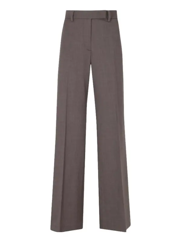 Seventy Tailored Wide-leg Pants - Earth