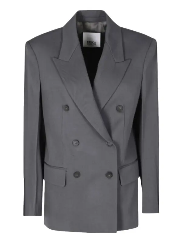 Erika Cavallini Double-breasted Blazer - Slate