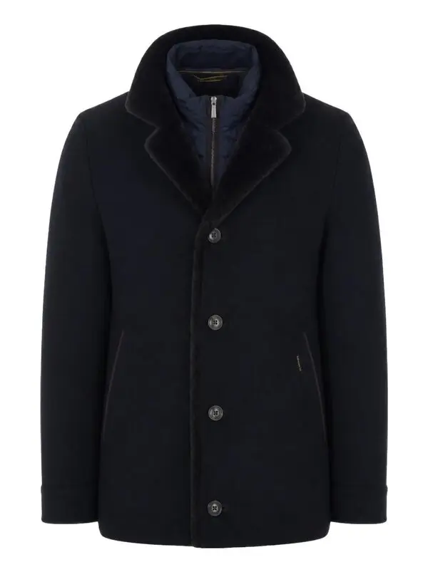 MOORER Teodor Detachable Insert Coat - Black