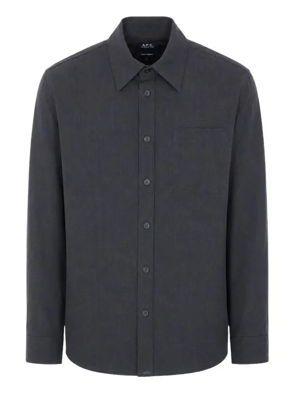 A.p.c. Buttoned Overshirt - Black