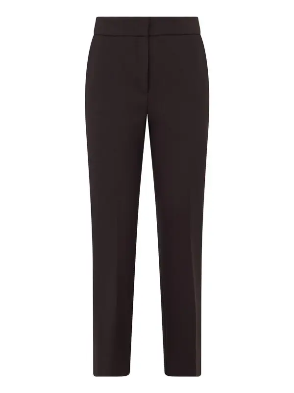 Peserico Tailored Pressed Crease Trousers - Black